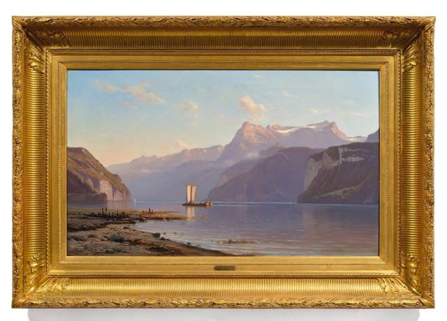 Lac des quatre Cantons by Auguste Louis Veillon on artnet