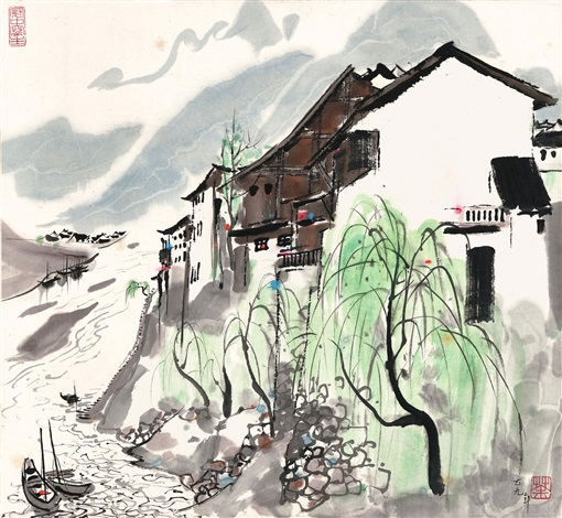 The Dazhu River of Sichuan by Wu Guanzhong on artnet