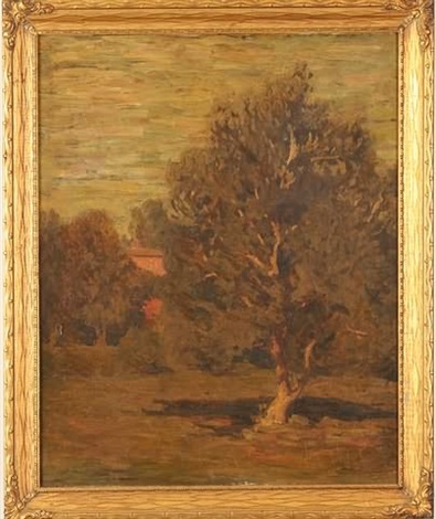 Landscape with tree by Daniel Garber on artnet