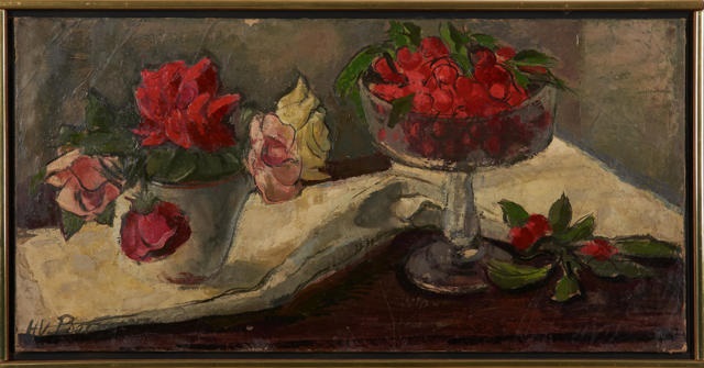CHERRIES AND ROSES by Henry Varnum Poor on artnet