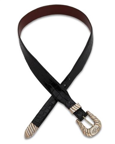 A Bohlin Sterling Silver And 14k Gold Belt Buckle Set by Edward H ...