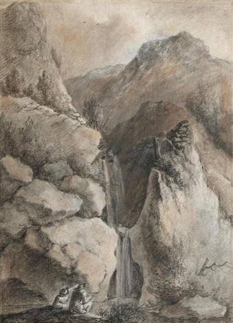 Wasserfall bei Balsthal by Caspar Wolf on artnet