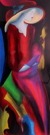 Clothilde et son Chapeau by Linda Lekinff on artnet