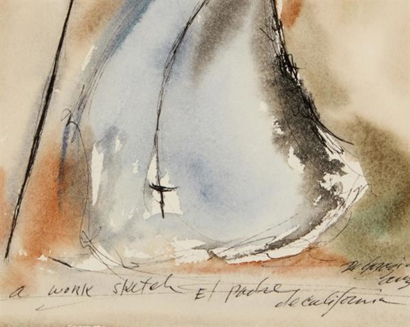 A Work Sketch El Padre de California by Ted DeGrazia on artnet