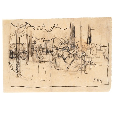 Ladies in the Park,Attributed to Edouard Manet French by Édouard Manet ...