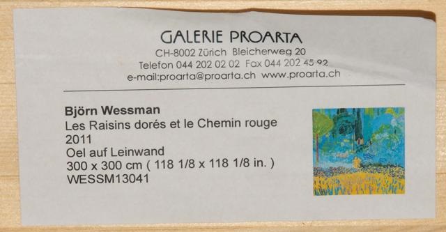 Les Raisins dorés et le Chemin rouge by Björn Wessman on artnet