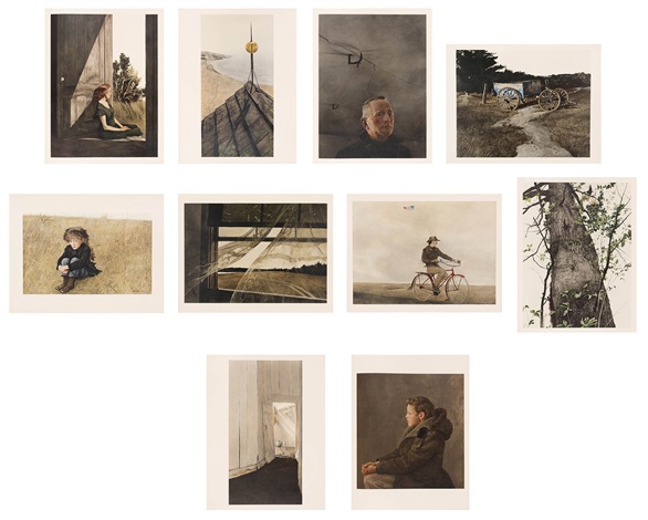 TEN COLOR REPRODUCTIONS OF PAINTINGS BY ANDREW WYETH by Andrew Wyeth on ...