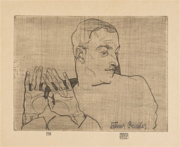 Bildnis Arthur Roessler by Egon Schiele on artnet