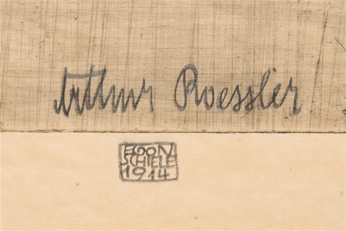 Bildnis Arthur Roessler by Egon Schiele on artnet