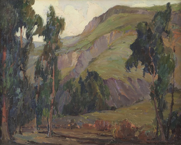 Eucalyptus landscape by Nell Walker Warner on artnet