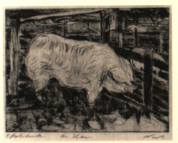 Der Eber by Rolf Nesch on artnet