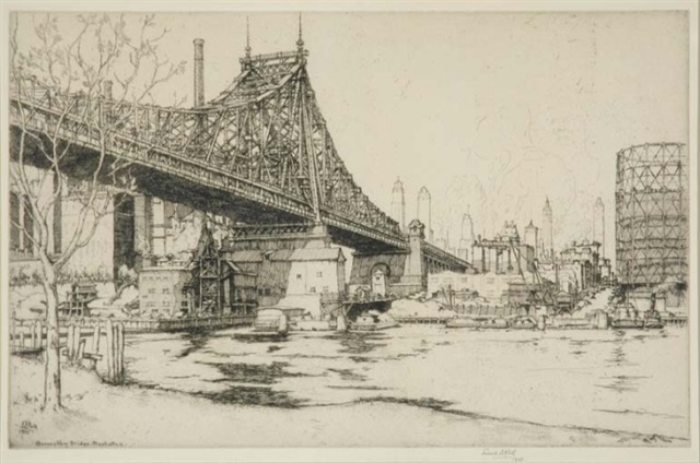 Queensboro Bridge, Manhattan by Ernest David Roth on artnet