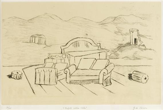 Mobili nella valle by Giorgio de Chirico on artnet