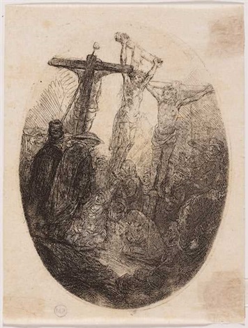 Christ Crucified Between the Two Thieves by Rembrandt van Rijn on artnet