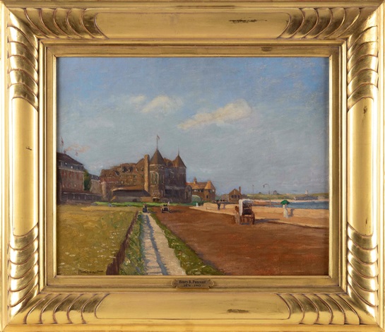 Newport, Rhode Island, Depicting The Mathewson Hotel And An Early ...