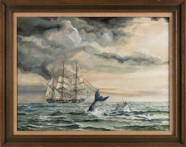 Whaling scene of the Charles W. Morgan. by Joseph Hunt on artnet
