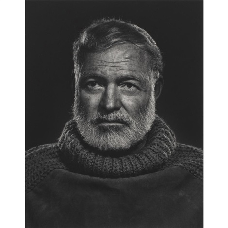 Ernest Hemingway, 1952 by Yousuf Karsh on artnet