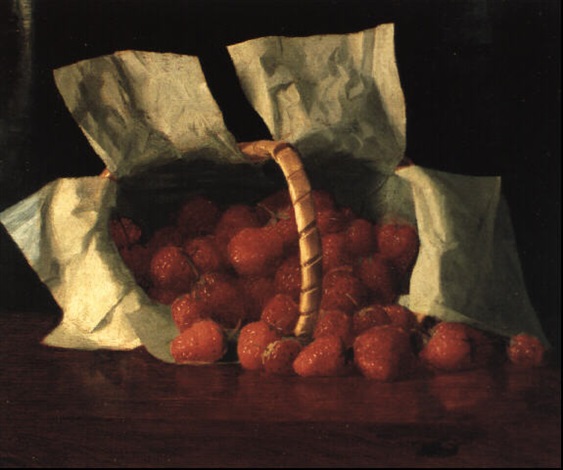 Basket of strawberries by William J. McCloskey on artnet