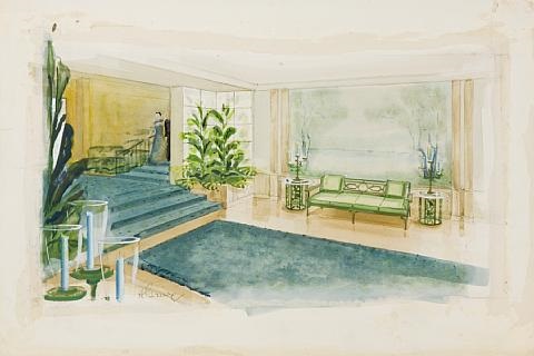 Interior designs redesigns of the Beverly Hills Hotel 3 works by Harold ...