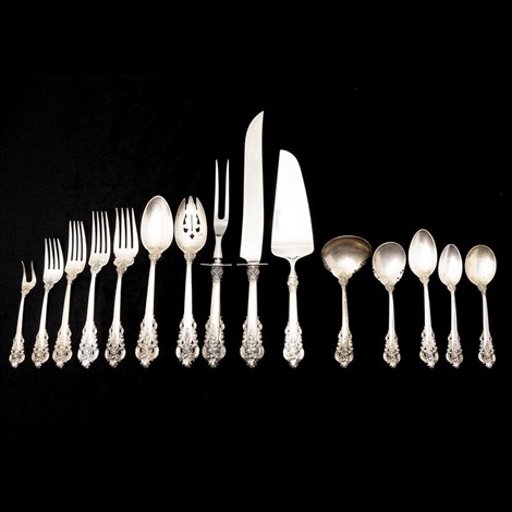 Wallace Grand Baroque Sterling Silver Flatware Set by R. Wallace & Sons ...