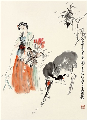 鹿趣图 by Shi Dawei on artnet