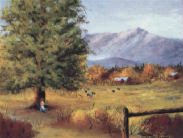 Farm scene with Woody Woodpecker by Walter Lantz on artnet