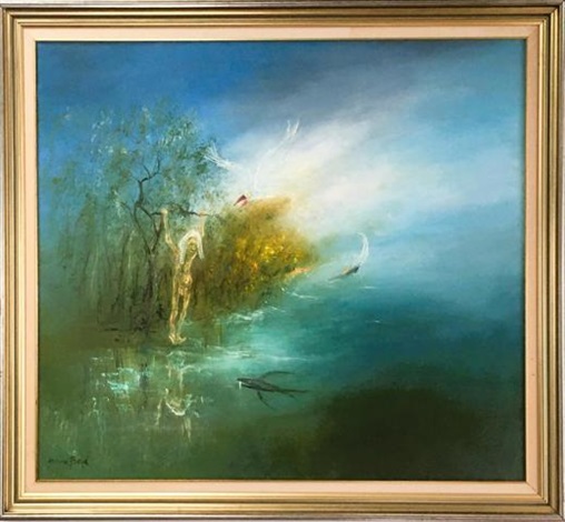 Hanging Judge, menaced by a Bird with a Golden Eye and a Fish with a ...