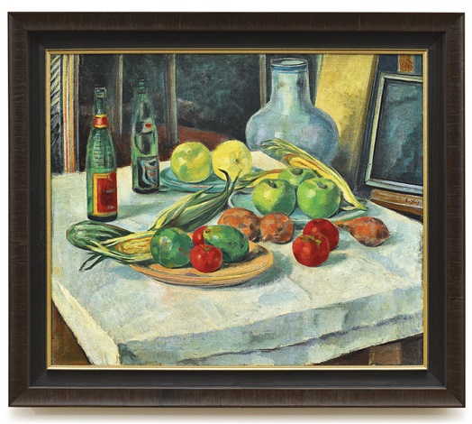 FRUITS STILL LIFE by Wang Jiyuan on artnet