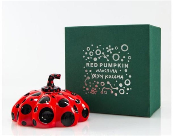 Naoshima Pumpkin Red Black by Yayoi Kusama on artnet