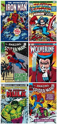 PORTFOLIO OF 6 ICONIC MARVEL COMICS COVERS by Marvel Comics on artnet