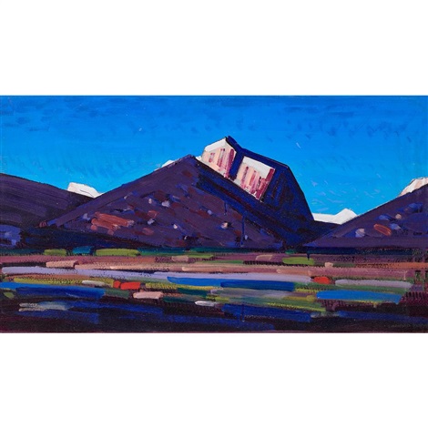 Modern Mountain With Sky by Conrad Buff on artnet