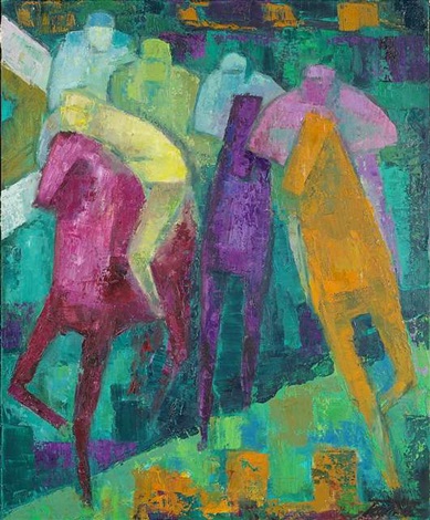 Pferderennen by Wolf Reuther on artnet