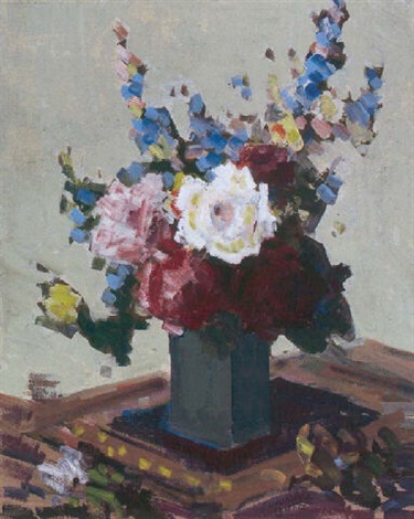 A floral still life by Conrad Buff on artnet