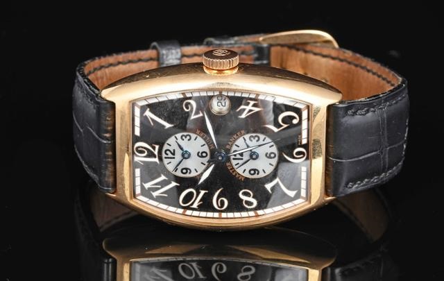 18K GOLD MASTER BANKER MASTER OF COMPLICATIONS FRANCK MULLER GENEVE ...