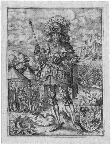 Bernardus Pipini Frater, Rex Italiae from Icones Ducum Bavariae by Jost ...