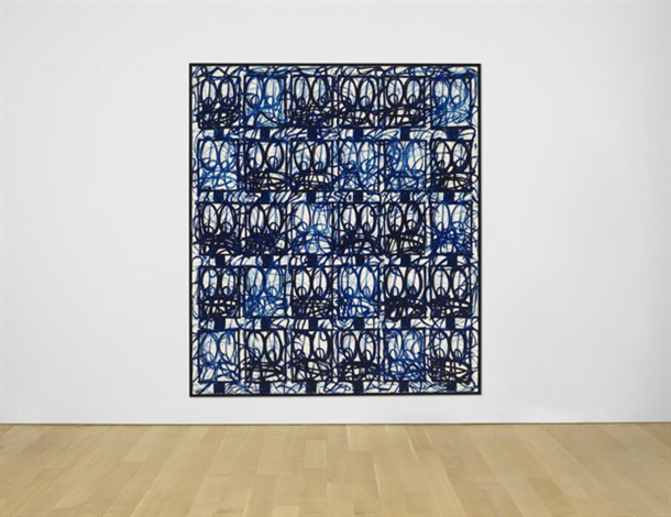 Bruise Painting U.S. Blue by Rashid Johnson on artnet