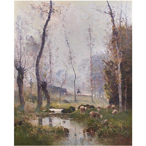 Untitled Landscape with Figure by Jean-Baptiste-Camille Corot on artnet