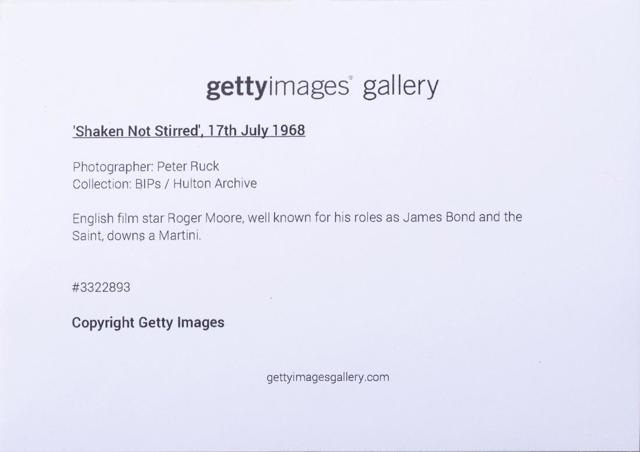 Shaken Not Stirred Roger Moore by Peter Ruck on artnet
