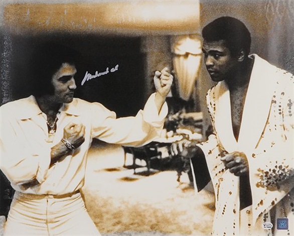 Muhammad Ali with Elvis Presley by Anonymous on artnet
