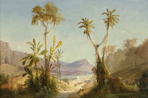 Blick auf eine am Meer gelegene orientalische Stadt by Alexius Geyer on ...