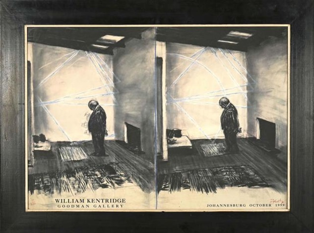 GOODMAN GALLERY 1999 EXHIBITION POSTER by William Kentridge on artnet