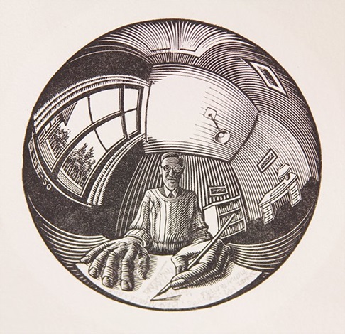 Self Portrait in Spherical Mirror by M.C Escher on artnet
