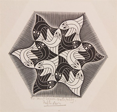 Fish Vignette by M.C. Escher on artnet