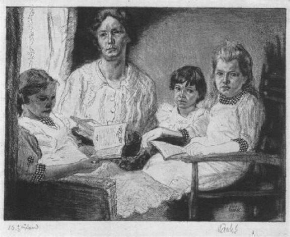 Die Familie des Künstlers by Bernhard Pankok on artnet