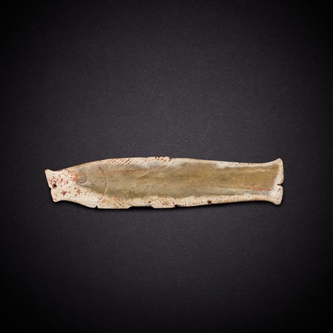 A pale celadon jade fish pendant, Western Zhou dynasty on artnet