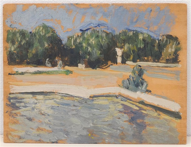 Bassin im Park von Versailles by Martha Stettler on artnet