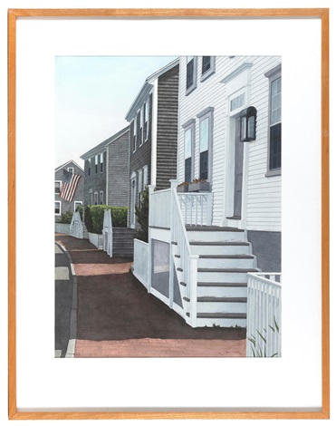Street Lined With Houses, Probably Nantucket by Gregory Dunham on artnet