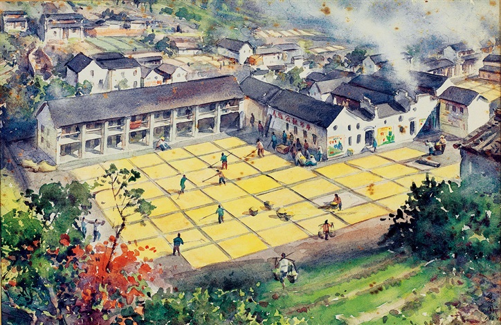 晒谷场 Grain-sunning Ground by Pan Sitong on artnet