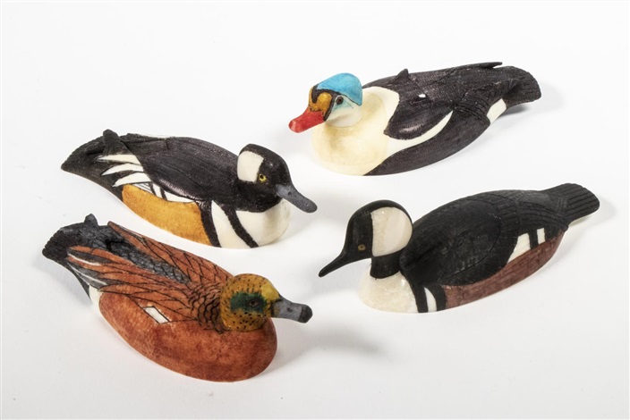 4 INUIT BIRD SCULPTURES BY AL AND TED MAYAC by Ted Mayac Jr. on artnet