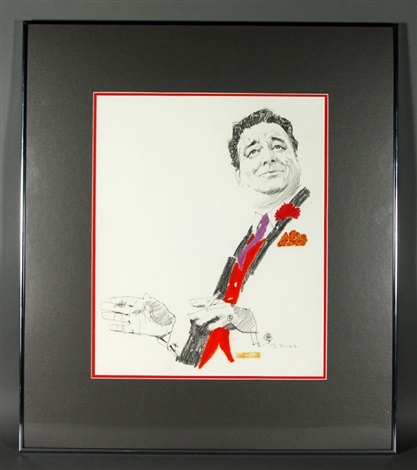 Portrait of Jackie Gleason by Bernard (Bernie) Fuchs on artnet